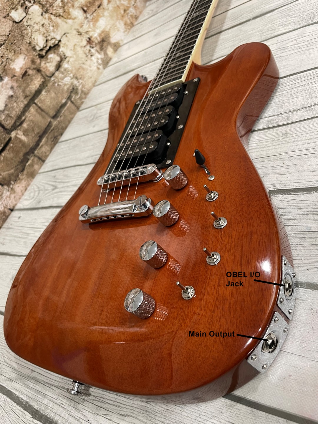 Brown Wolph Guitar. PHRED instruments - Shop